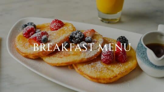 Menus | The Old Stables | Allerton Manor Golf Club